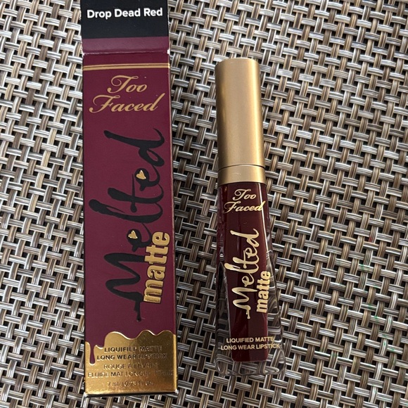 Too Faced | Makeup | Too Faced Melted Matte Lipstick Drop Dead Red New ...